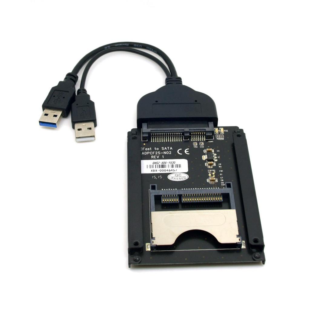 Jimier SATA 22 Pin to USB 3.0 to CFast Card adapter 2.5" Hard Disk Case ...