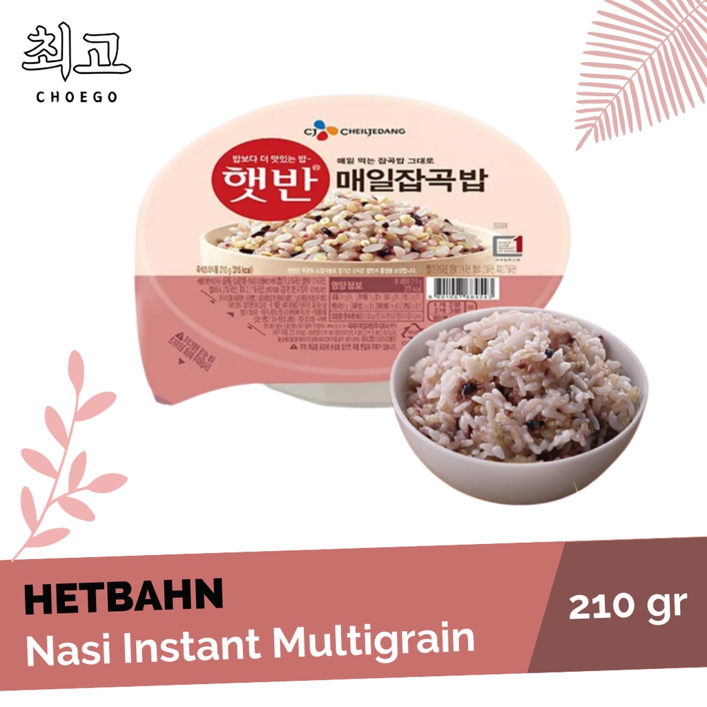 Hetbahn Instant Rice With MULTIGRAIN Rice Korean Cooked Rice 210 gr ...