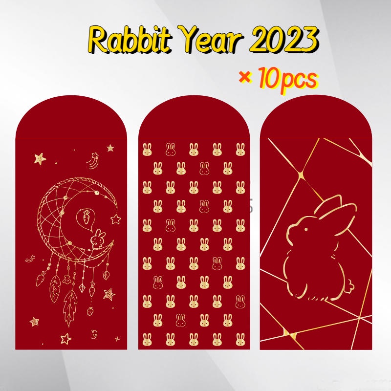 Rabbit Year Angpao Red Packet 2023 Cny Angpow Chinese New Year Wedding ...