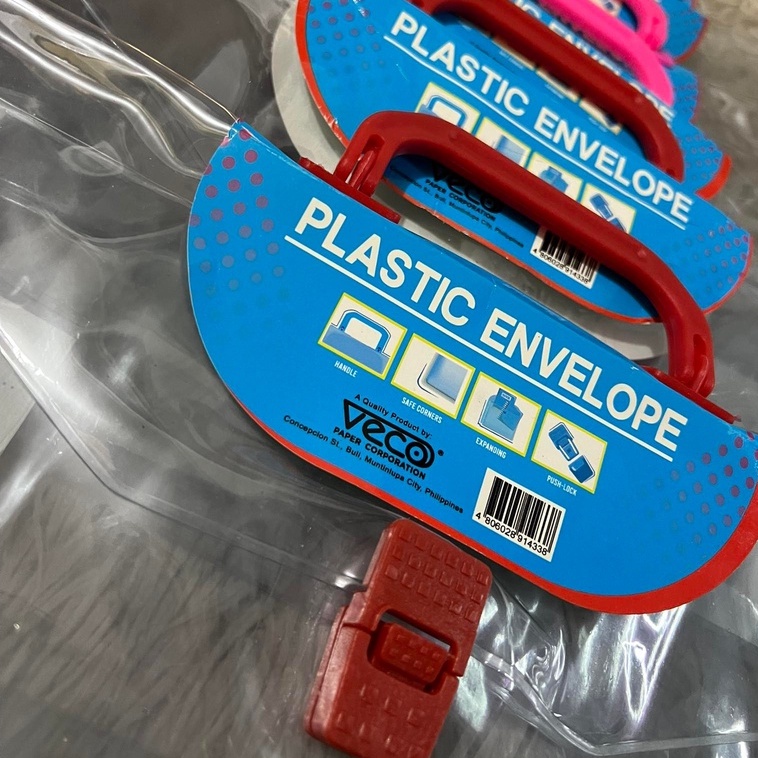 Mrs Bee VECO Clear Expandable Plastic Envelope with Handle/ANDA VALIANT ...