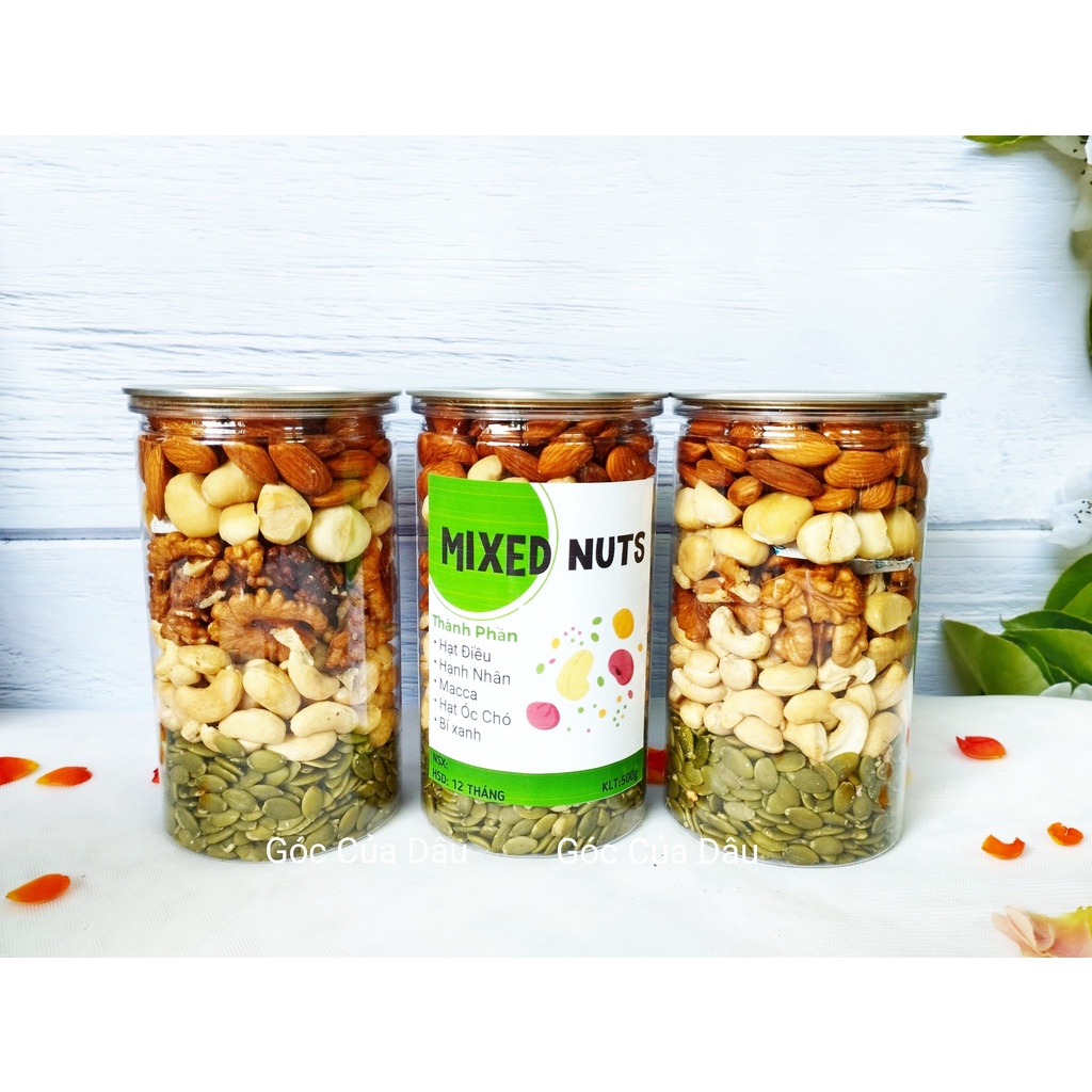 Mix 5 Types of Nuts 500g Box (Almonds, Cashews, Macadamias, Golden ...