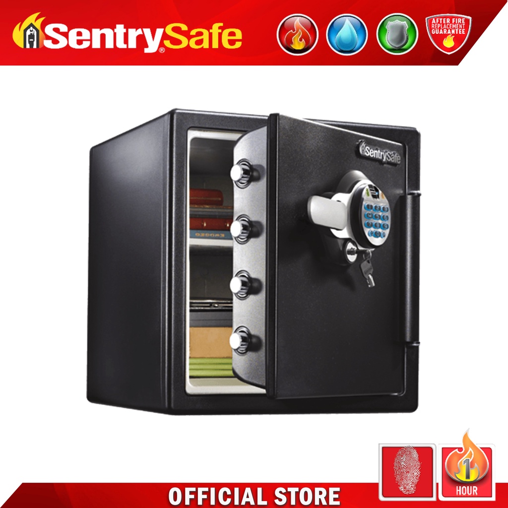 SENTRY SAFE SFW123BSC 1-Hour Fire + Water + Security Protection L Vault ...