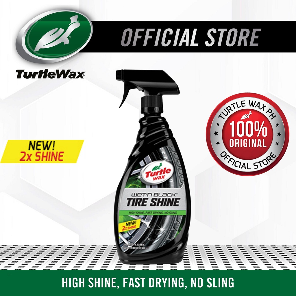 Turtle Wax Wet 'n Black Tire Shine 680ml T217RA | Shopee Philippines