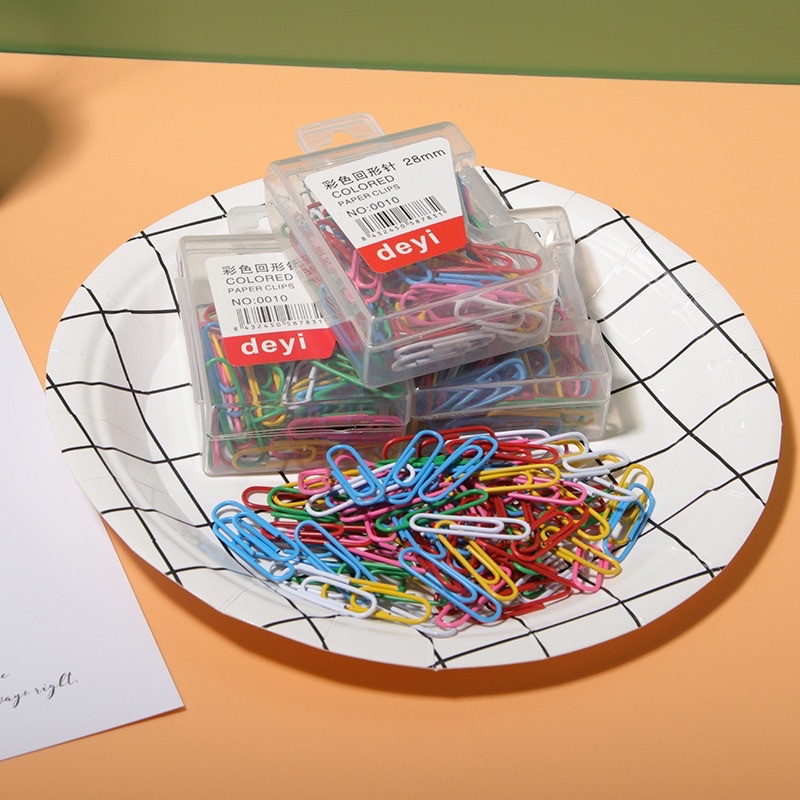 28 mm Paper Clip In Plastic Box(80pcs/box) School Supply Office Supply ...