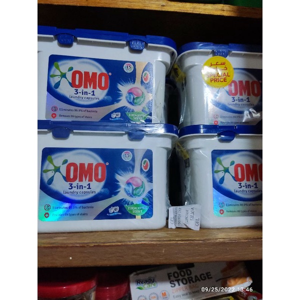 OMO 3in1 PODS - Washing liquid capsules (Eucalyptus Scent) | Shopee ...