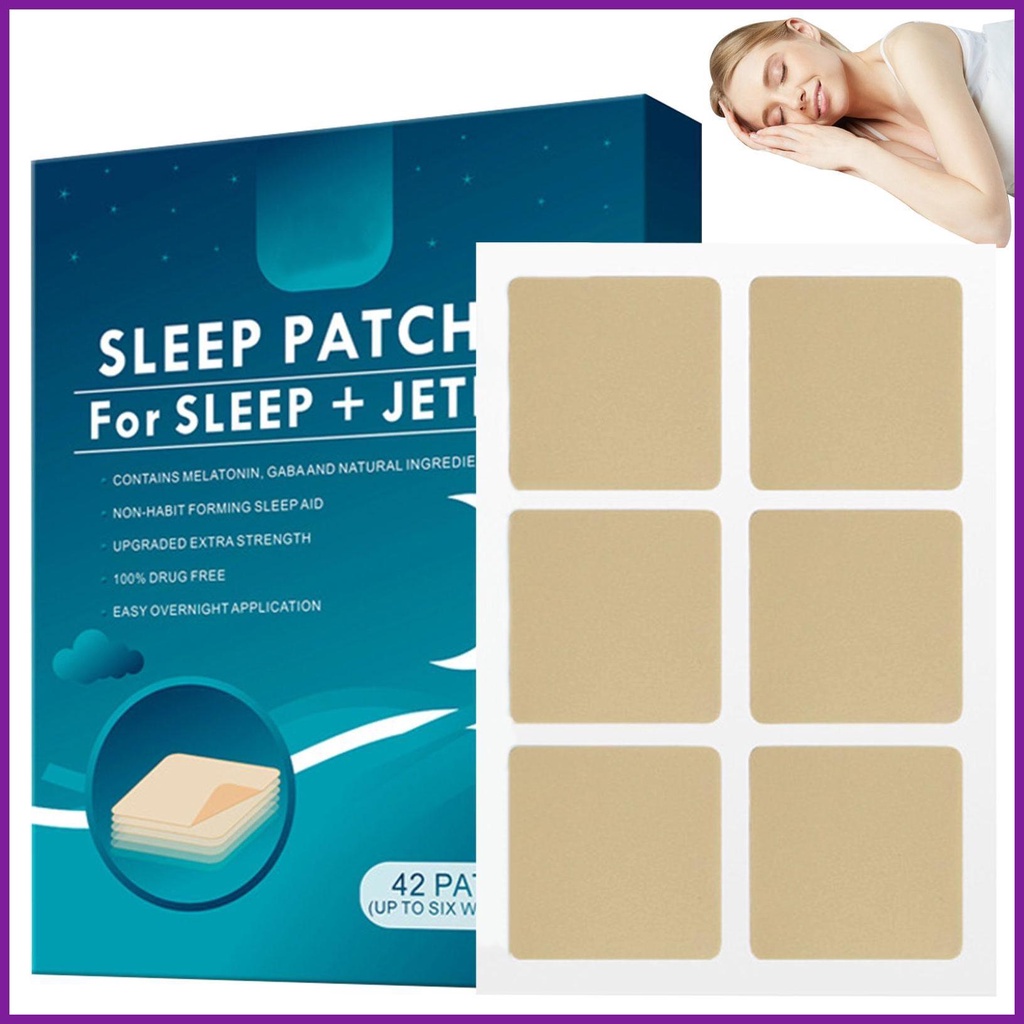 Sleep Patches Non-Addictive Sleep Aids with Melatonin 42 PCS Useful ...