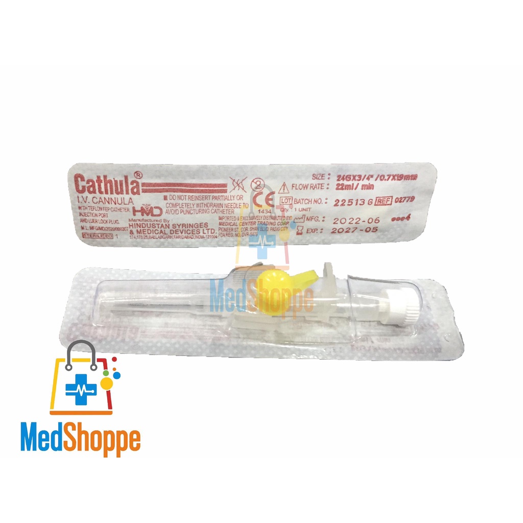 Cathula IV cannula (sold per piece) luer lock | Shopee Philippines