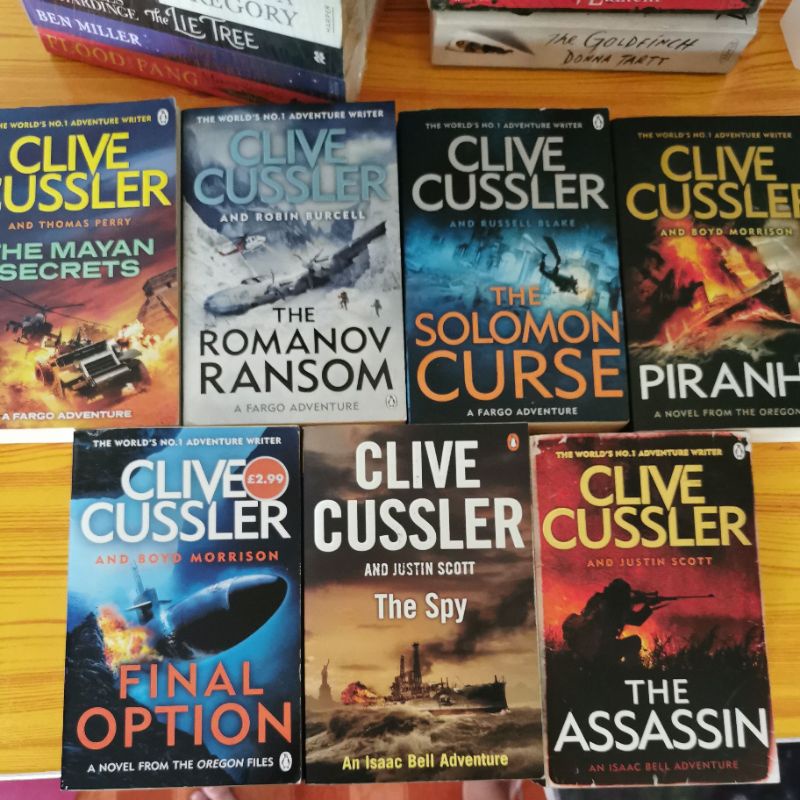 Clive Cussler, Ian Rankin Novels, Peter May, Peter Robinson | Shopee ...