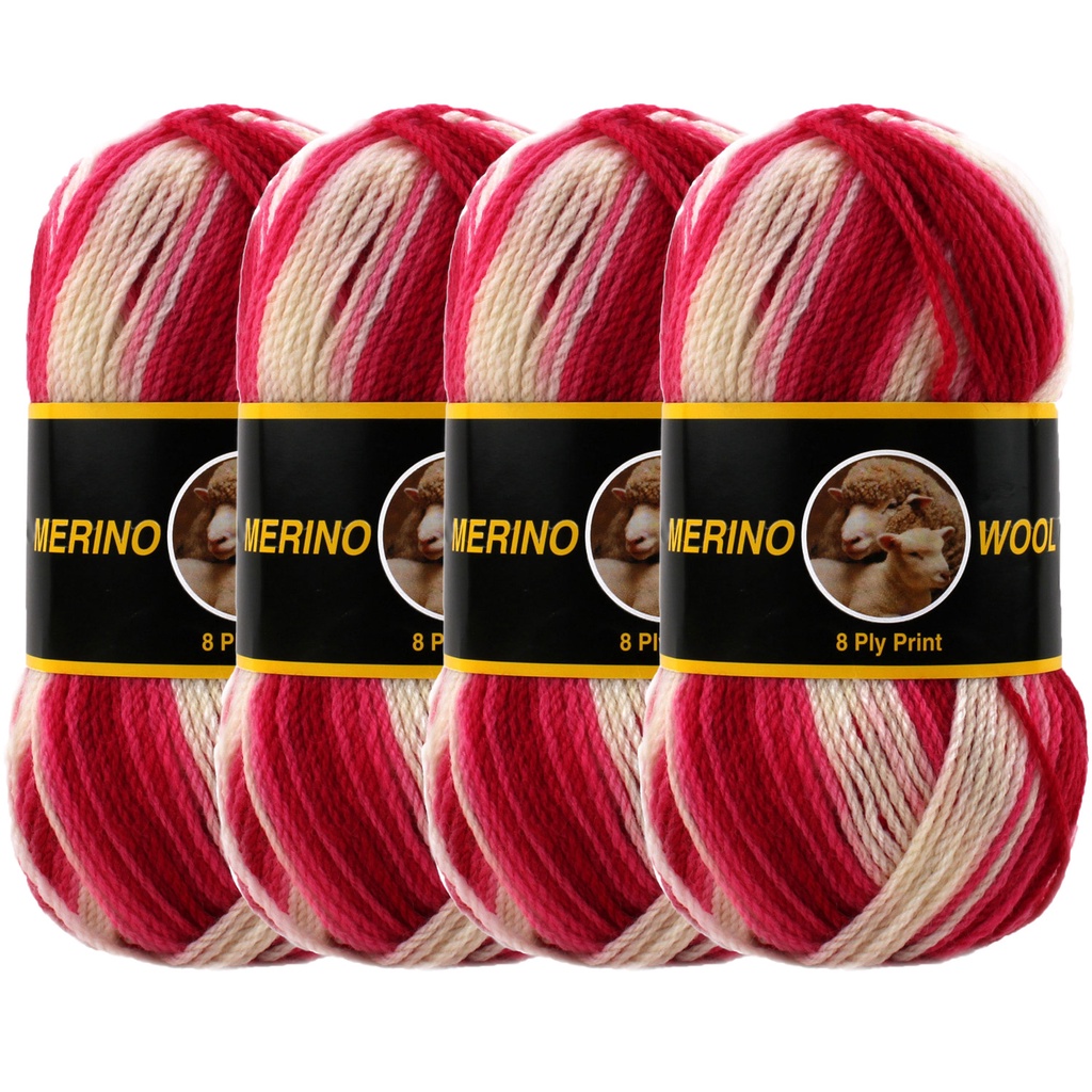 Merino Wool Printing Yarn 8p (4Skein) | Shopee Philippines