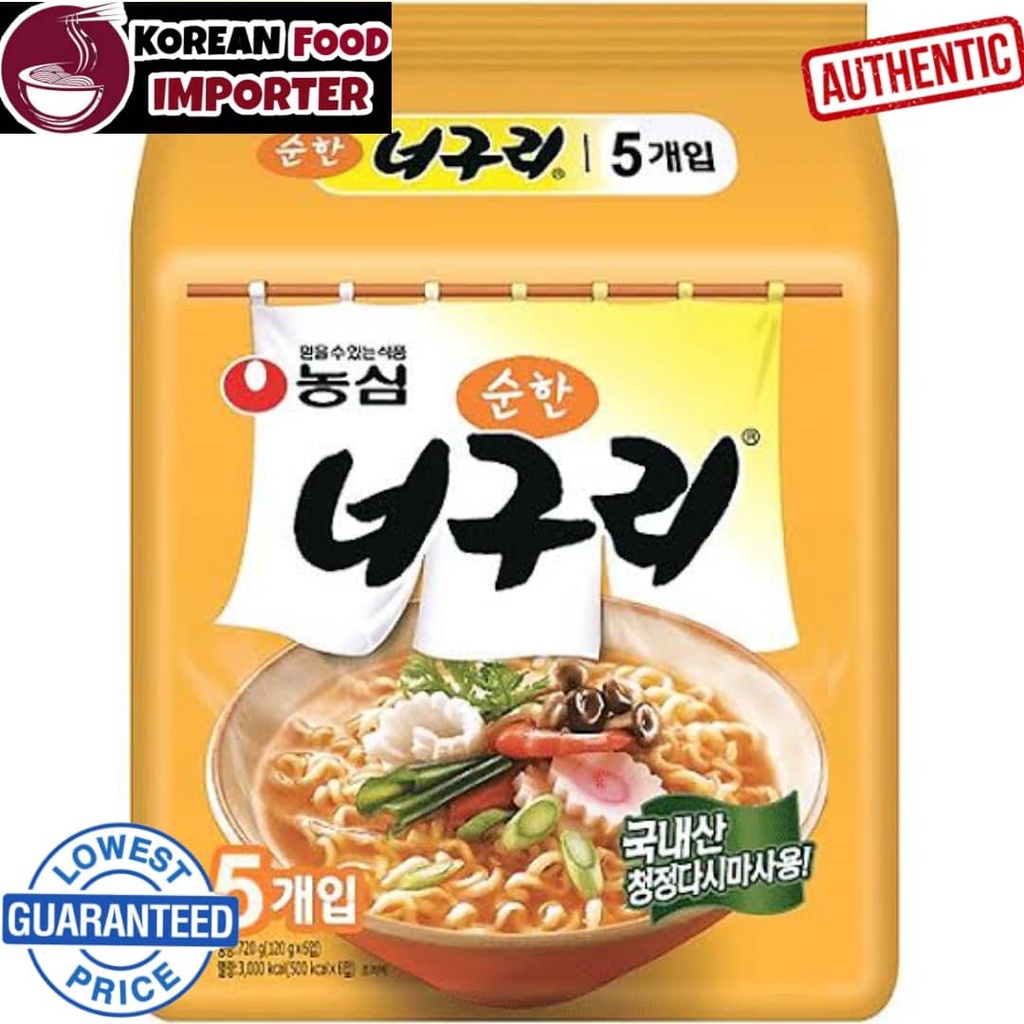PROMO Nongshim Neoguri Seafood & Spicy / mild Ramyun PROMO 125g korean ...