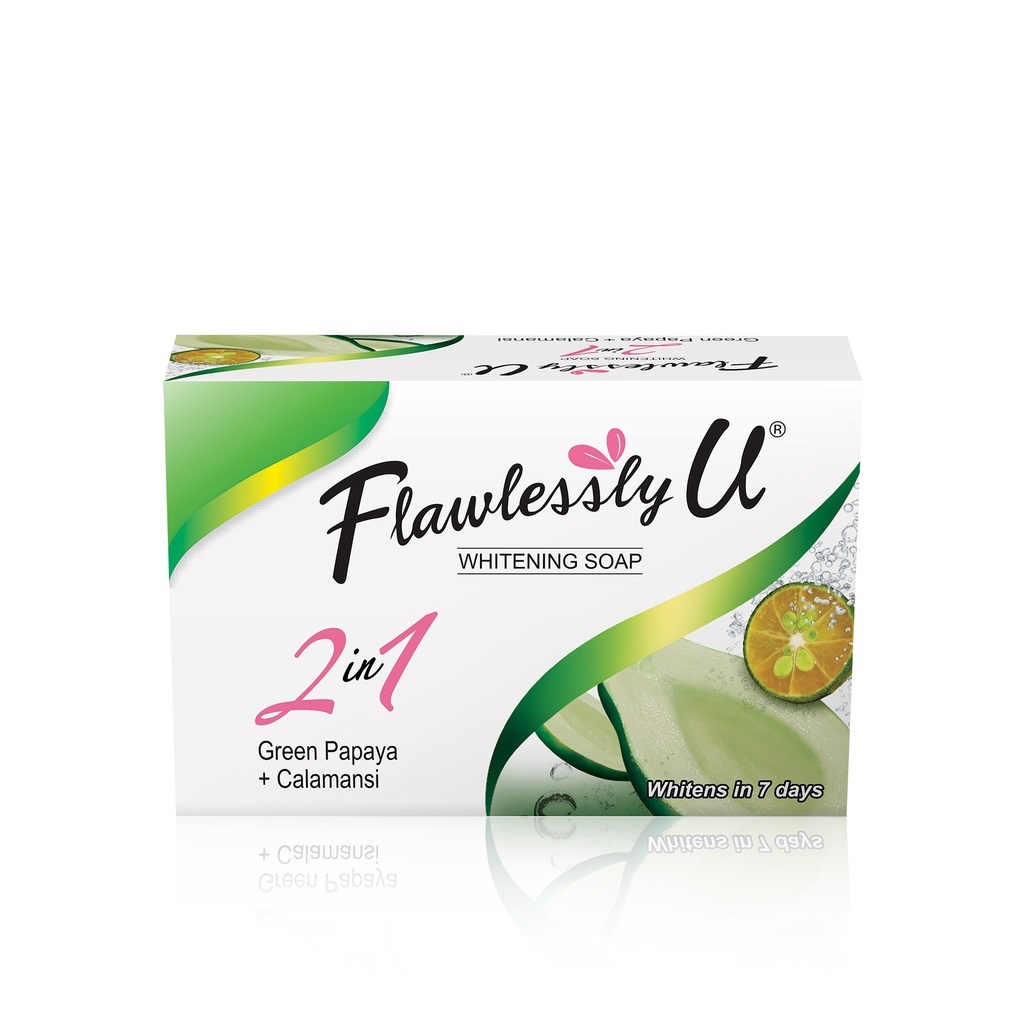 Flawlessly U 2in1 Green Papaya Calamansi Soap 90g | Shopee Philippines