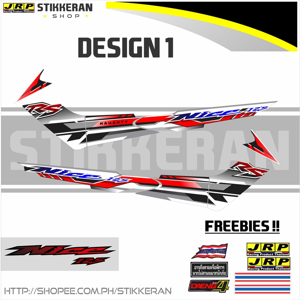 RS 125 / NICE 125 NAUGHT THAILAND STOCK DECAL | Shopee Philippines