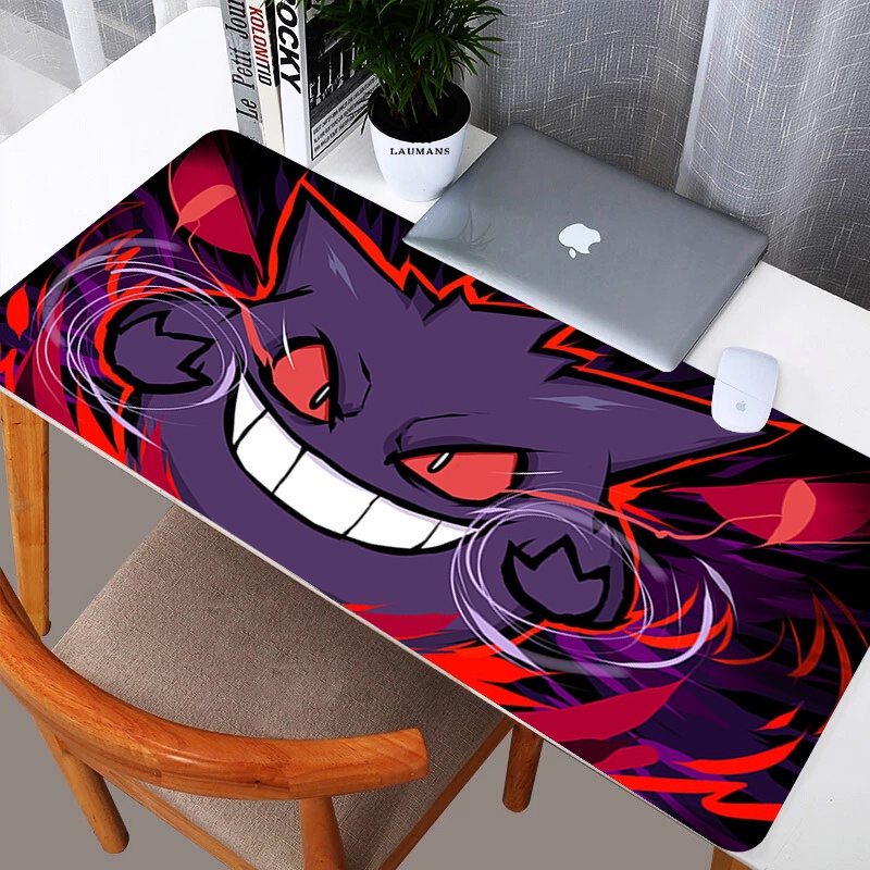 Purple Mousepad Pokemon Gamer Keyboard Pad Gaming Pc Accessories Mouse ...