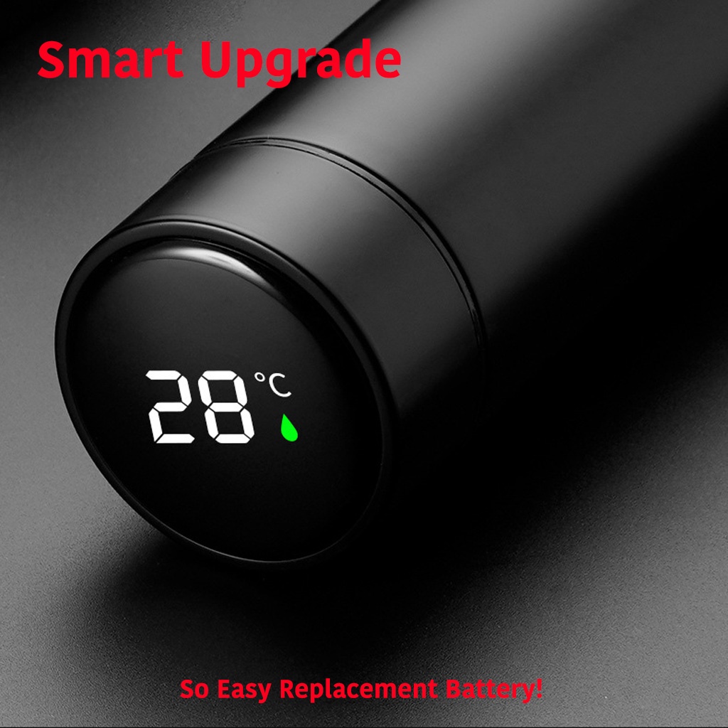 Digital Touch Thermoses Double Wall Stainless Steel Vacuum Cup Tumbler ...