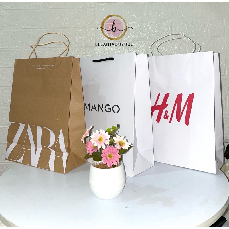 Paper Bag Brand Mall Branded Gift Wrapping | Shopee Philippines