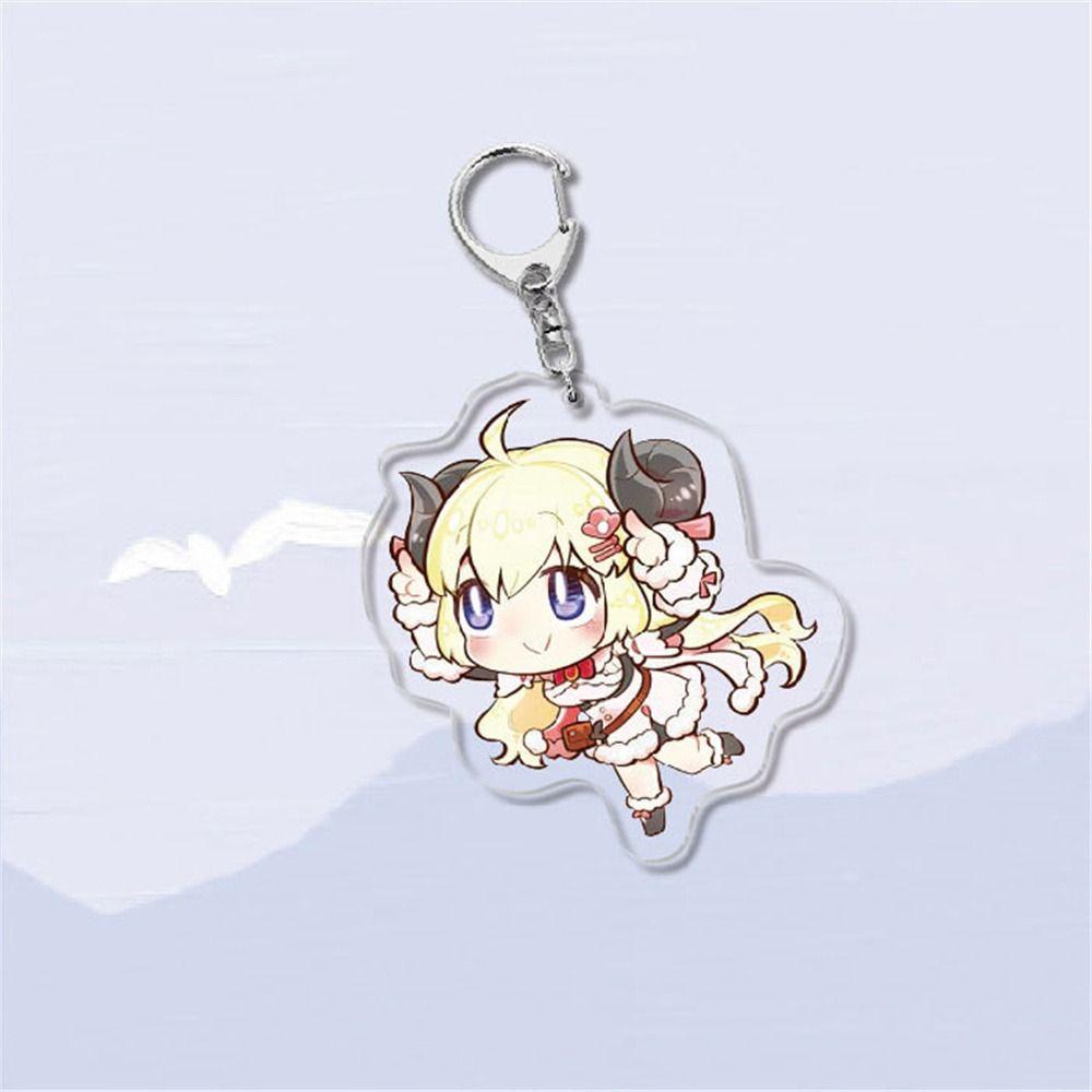 ELMER1 Hololive Key Chain 6cm Kawaii Ookami Mio Murasaki Shion Watson ...