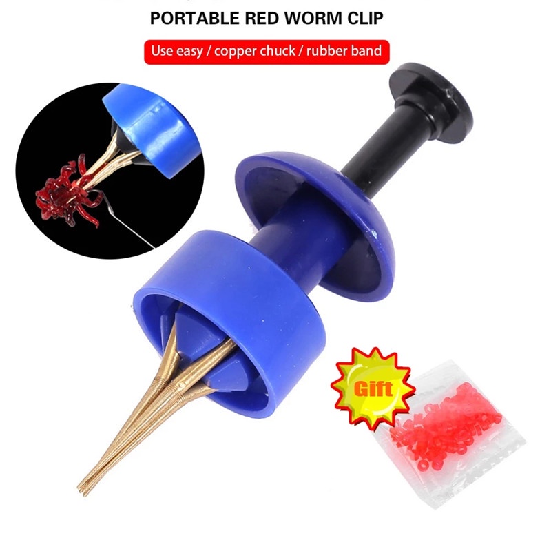【Stock】Quickly clip the earthworm to the fishing hook Worm New Style ...