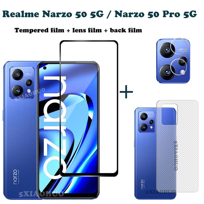 (3in1) Realme Narzo 50 Pro 5G Realme Narzo 50A Prime Full Screen ...