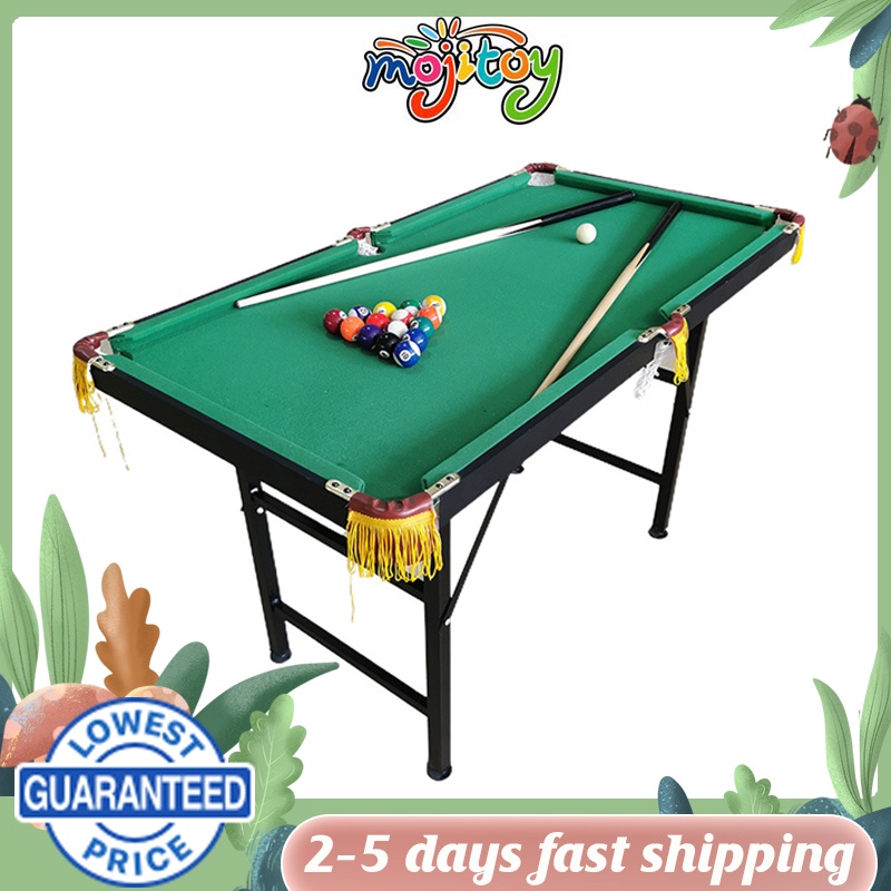 Mini Billiard Table Set 47x25 Inches Kids Liftable & Foldable Metal Billiards Table Pool Table ...