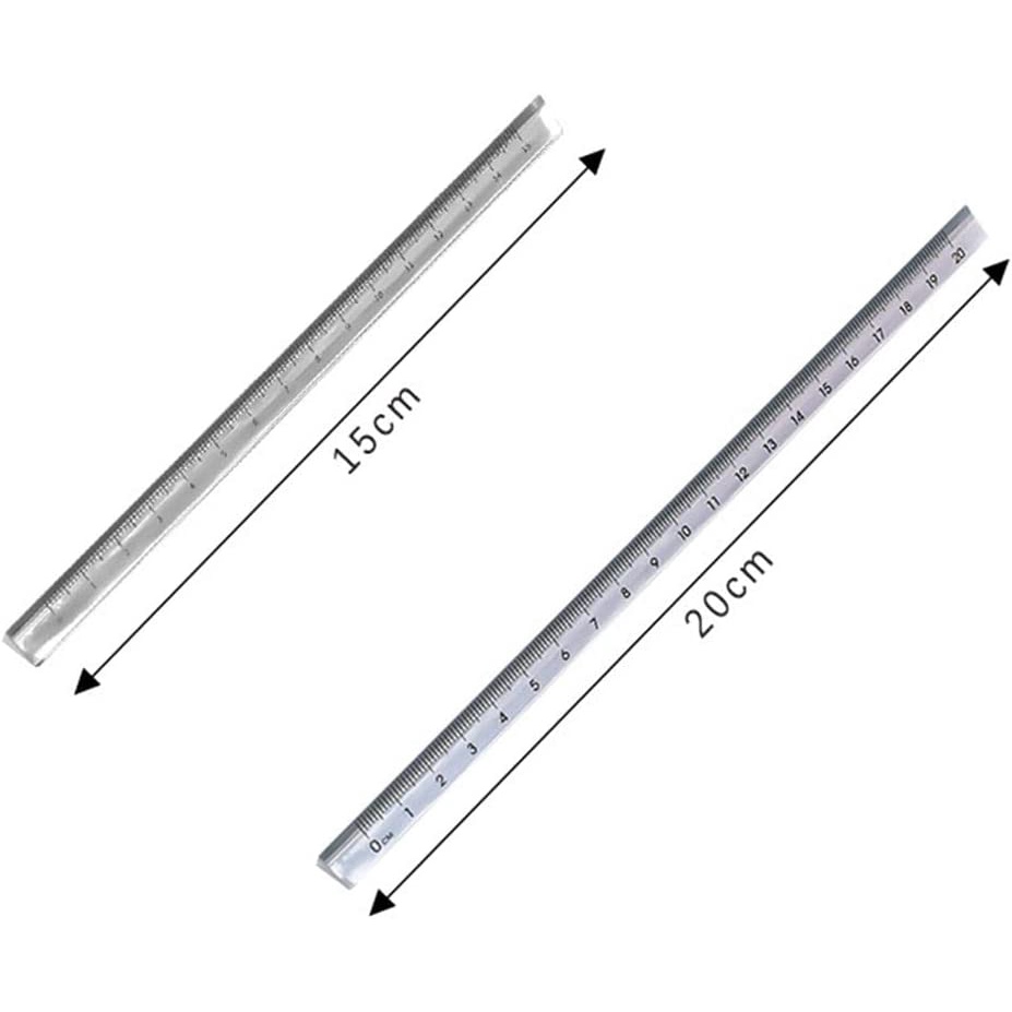 1Pc Transparent Straight Ruler,Simple Acrylic Accurate Scale on Both ...