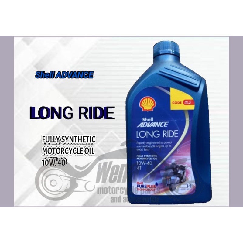 Shell ADVANCE Long ride 10W-40 4T 1L | Shopee Philippines