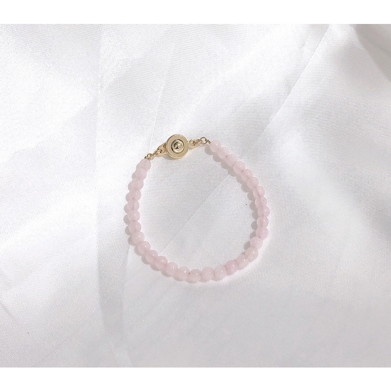 Madagascar Rose Quartz Healing Stone Bracelet Non tarnish Stainless ...