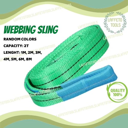 2TON Lifting Web Sling Polyester Webbing Sling Safety Belt | Shopee ...