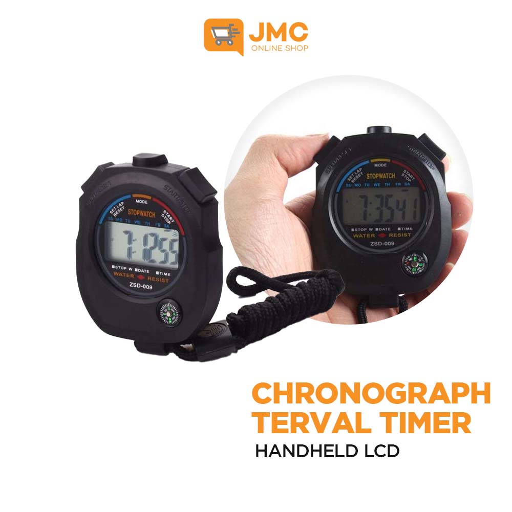 Classic Digital Professional Handheld LCD Chronograph Interval Timer ...