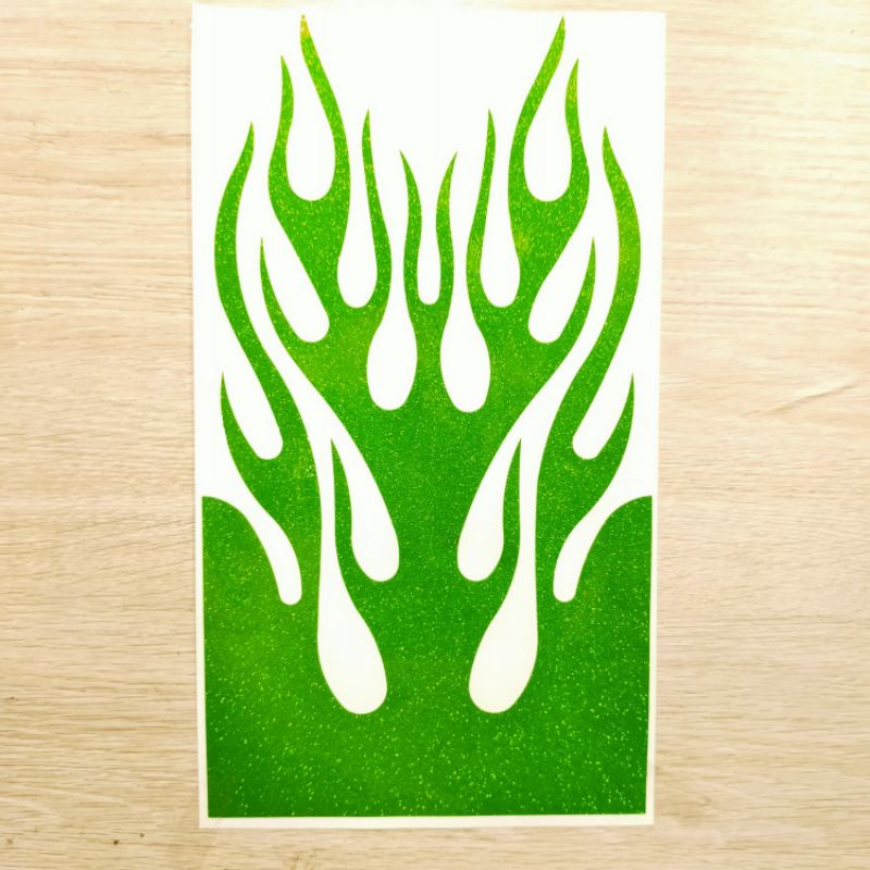 Motorcycle Front Fender Stickers, Fire cutting Stickers, Front Fender ...