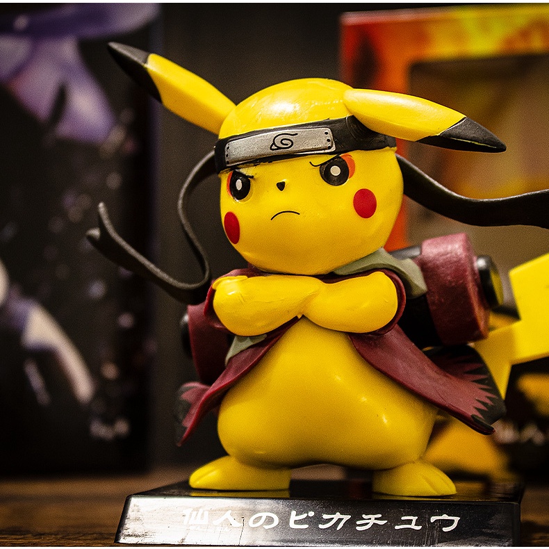 Very Beautiful Naruto Pikachu Model 13 cm High - Naruto Pikachu Figure ...