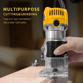 KEELAT 1200W Power Tools Handheld Palm Wood Router With 15pcs Bits ...