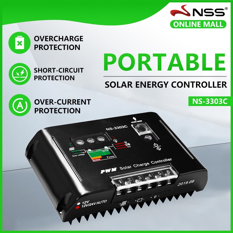 NSS 30A 2V/24V Solar Panel Regulator Charge Controller solar battery ...