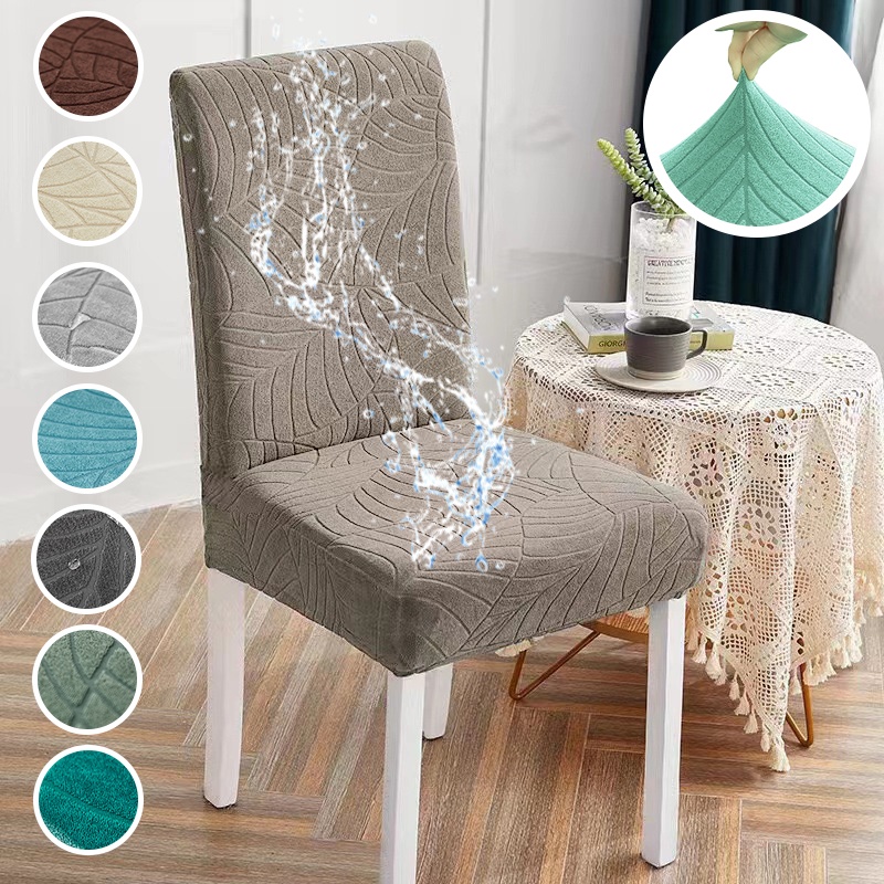 Waterproof Elastic Chair Covers Dining Chair Cover Elastic Stretchable ...