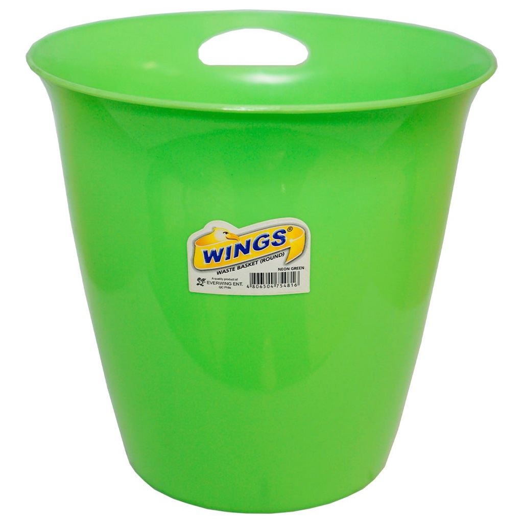Wings Waste Basket - Round (basurahan, trash bin office or home use ...