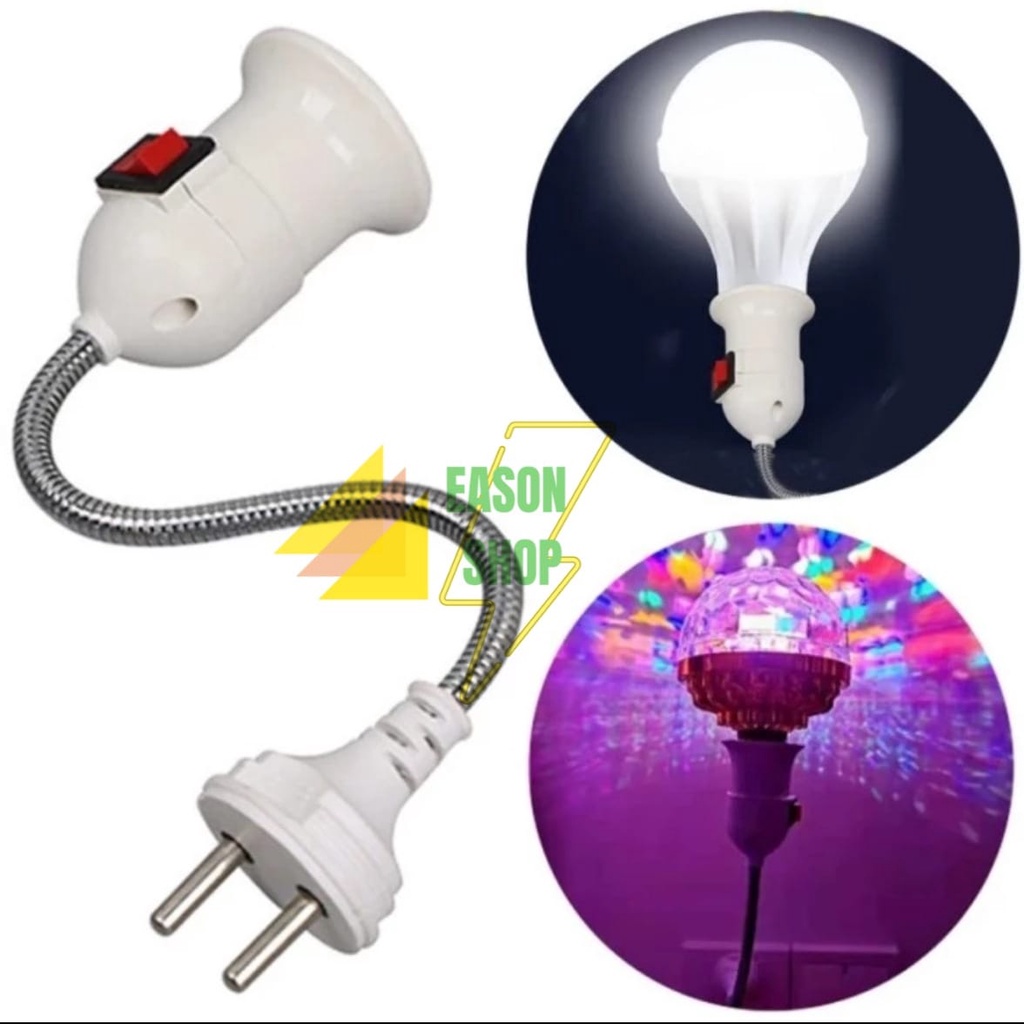 Flexible Pitting Lamp Fittings Plug Lamp Holder Size E27 | Shopee ...