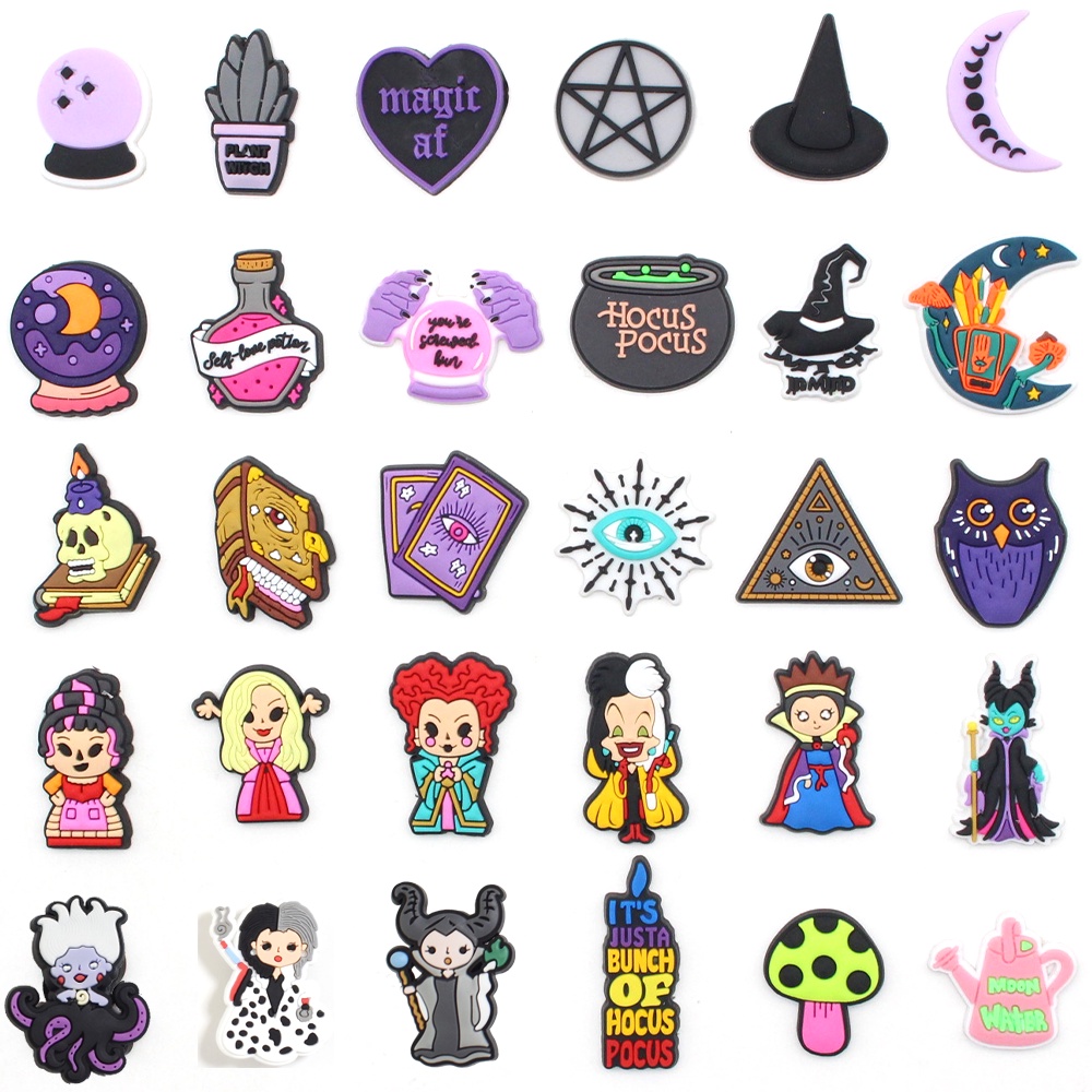 Novelty Witch series Jibbitz Cartoon magic ball shoe charms Crocs Pin ...