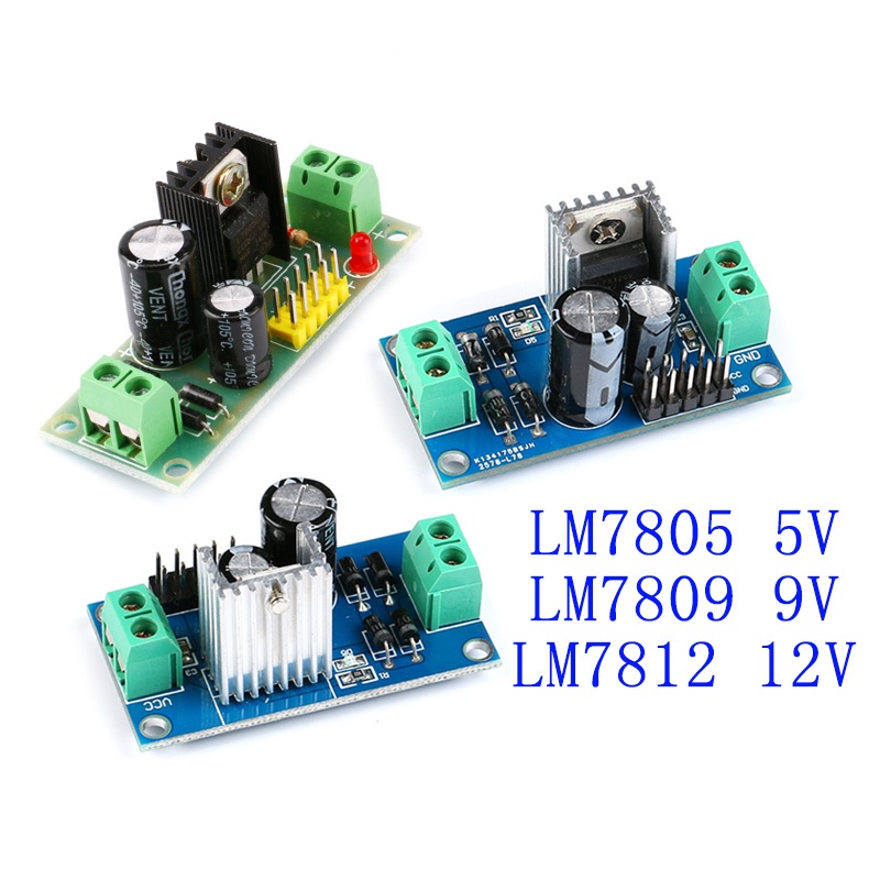 5Pcs/set LM7805 LM7809 LM7812 DC/AC Three Terminal Voltage Regulator ...