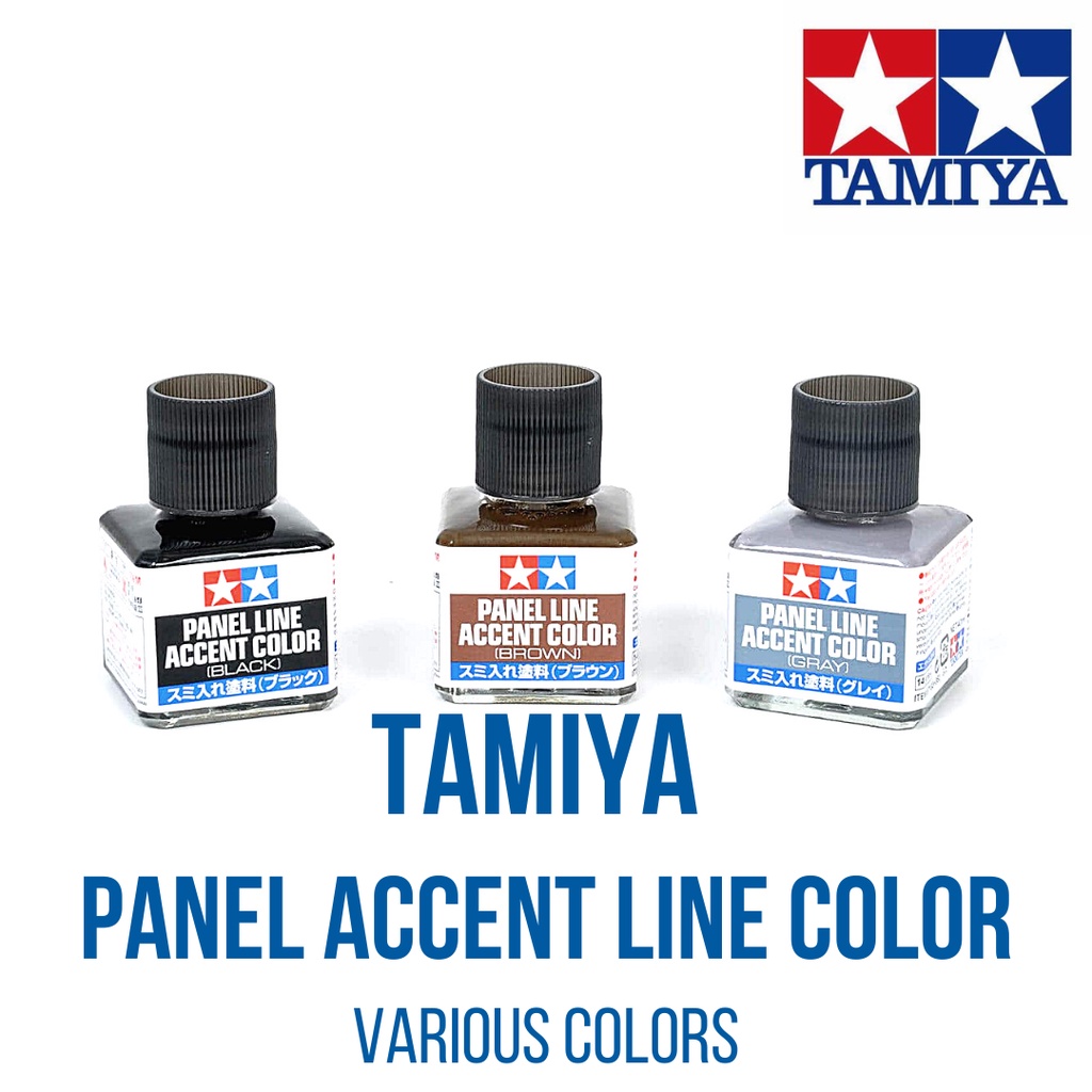 Tamiya Panel Line Accent Color 40ml Various Colors Enamel Paint Model Toy Painting | Shopee ...