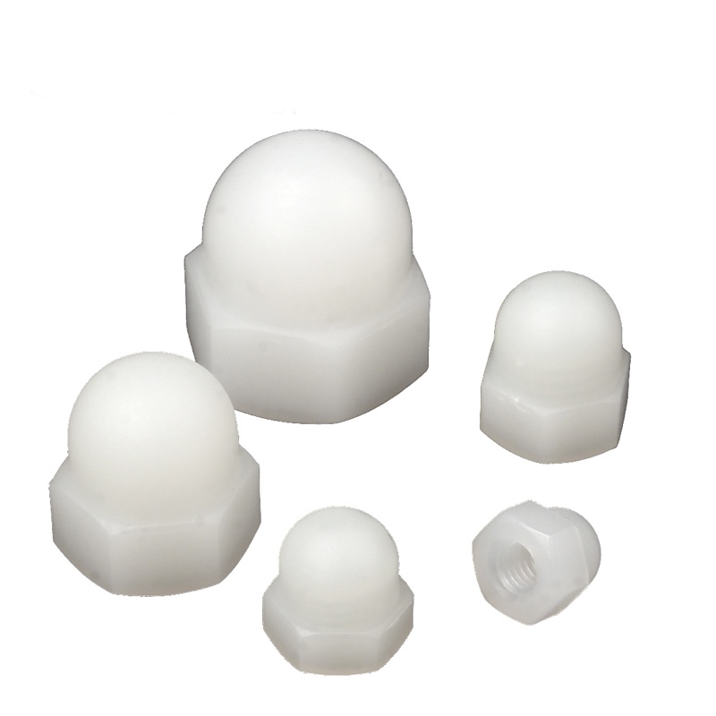 White Nylon Cap Nut Decorative Nut Cap M3 M4 M5 M6 M8 M10 M12 M16 M20 ...