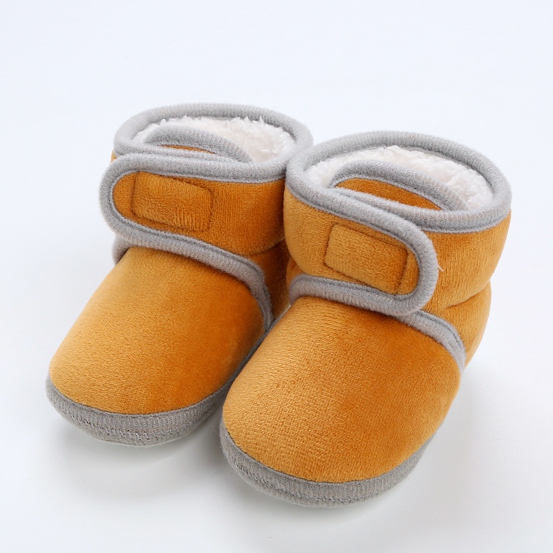 Newborn Baby Girls Boys Soft Booties Solid Pompom Snow Boots Infant ...