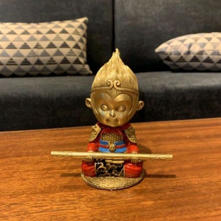 Tanso Monkey King Brass Monkey King Statue Monkey King Figurine Display ...