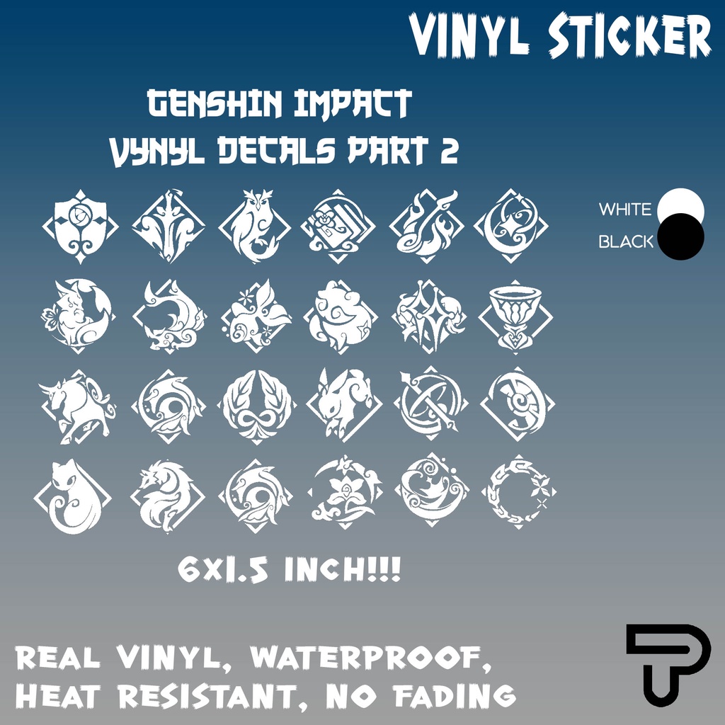 Genshin Impact Constellations #2 | Decals | Anime Vinyl Stickers ...