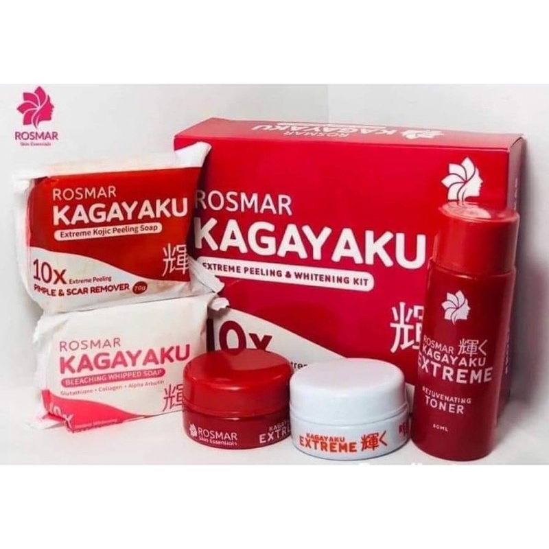 Tingi tingi Rosmar kagayaku extreme whitening set | Shopee Philippines