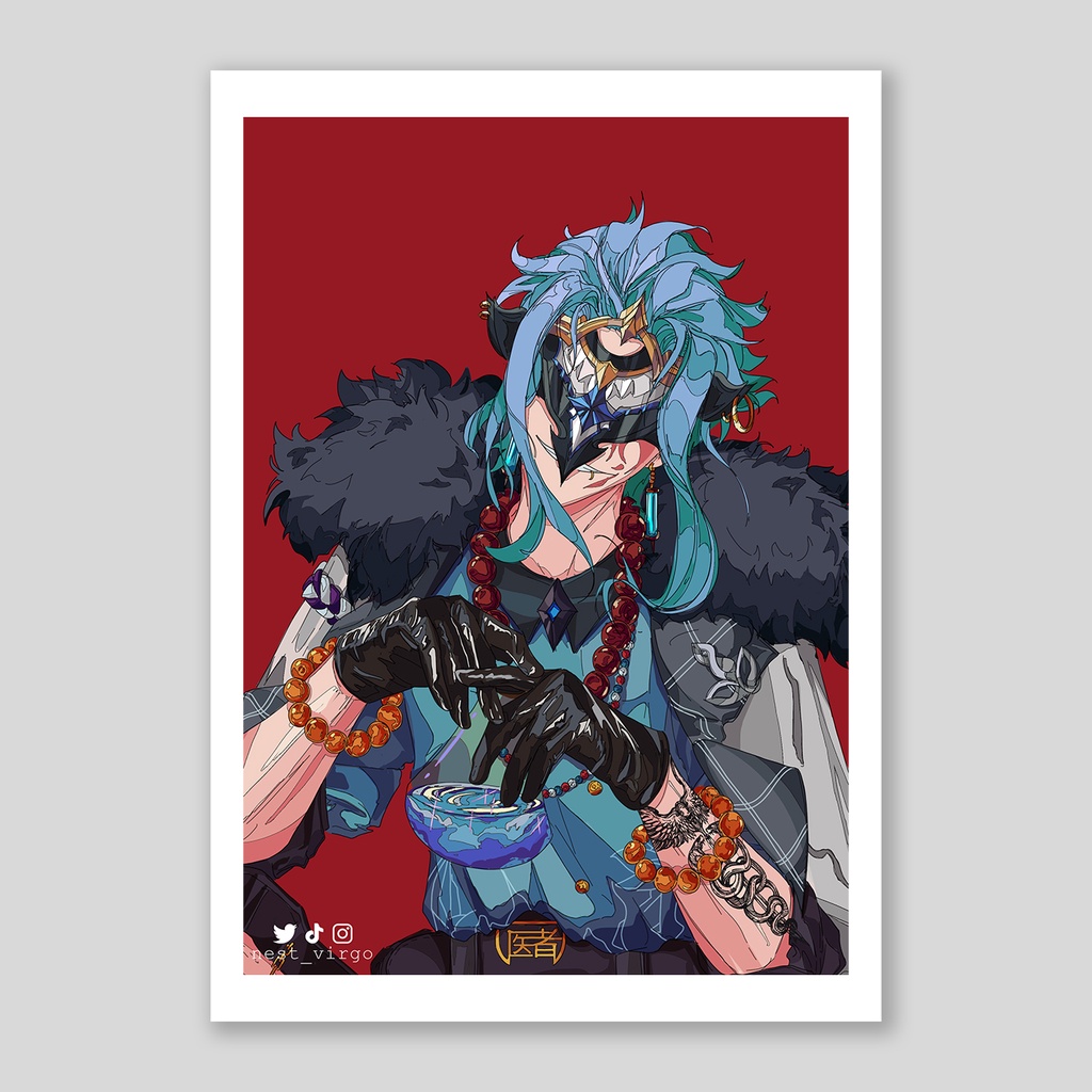 Il Dottore Genshin Impact Fanart Illustration | nestvirgo | Shopee ...