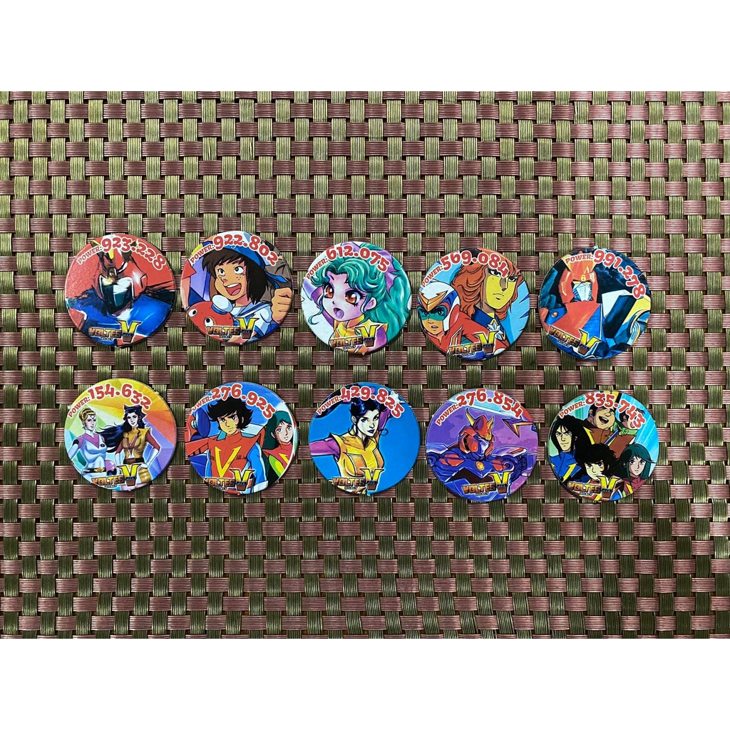 VOLTES 5 AND VOLTRON POGS REPACK - SET OF 10 - NARUTO, DRAGON BALL Z ...