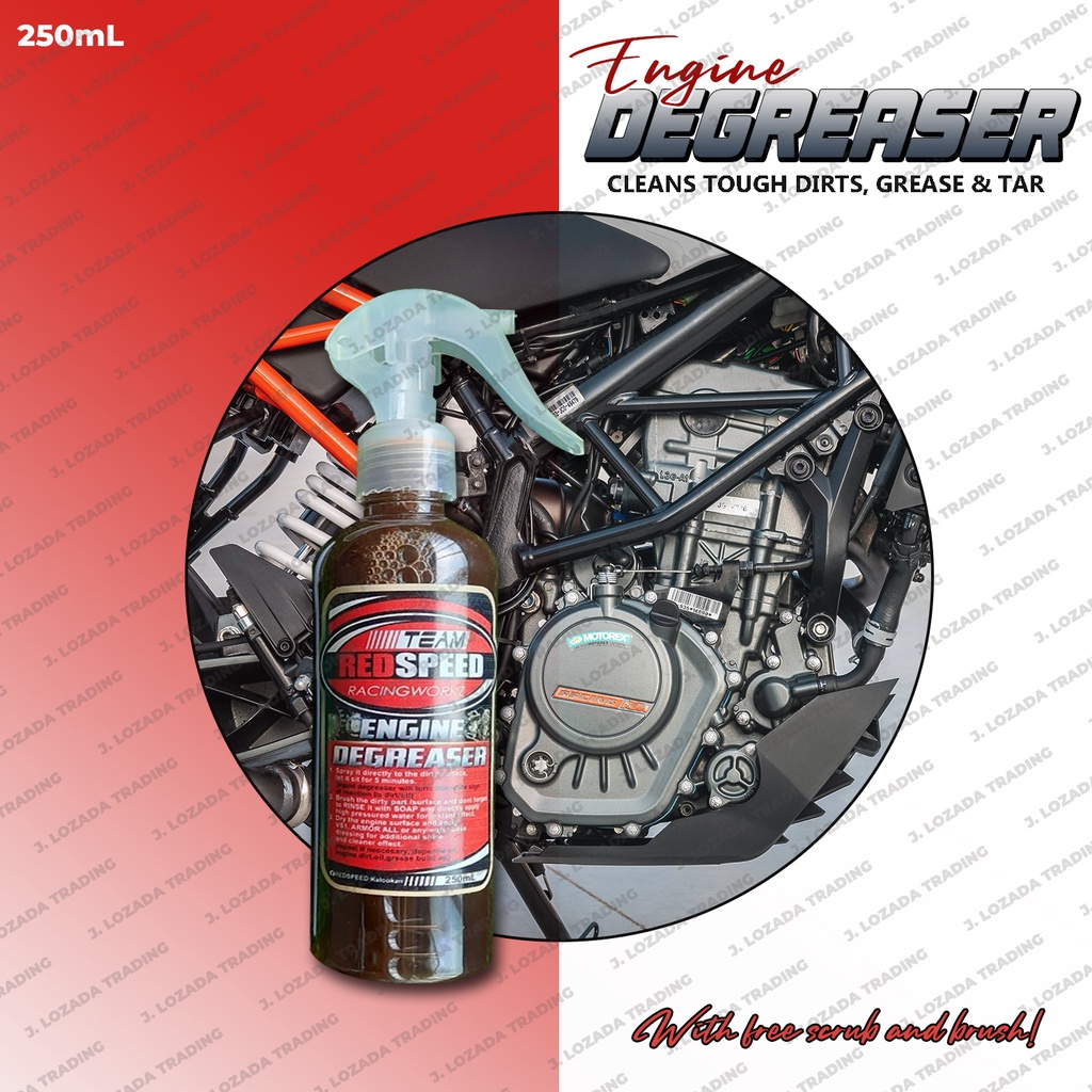 ORIGINAL TEAM REDSPEED ENGINE DEGREASER 250ml - Removes Grease & Dirt ...
