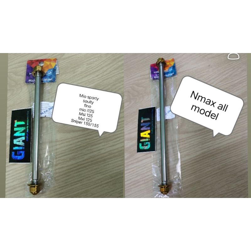 Mio sporty/soulty/Sniper150/mio i 125/Nmax Axle ahe gold (pls read the ...