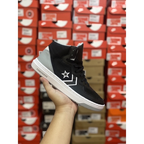 Converse rival mid black | Shopee Philippines