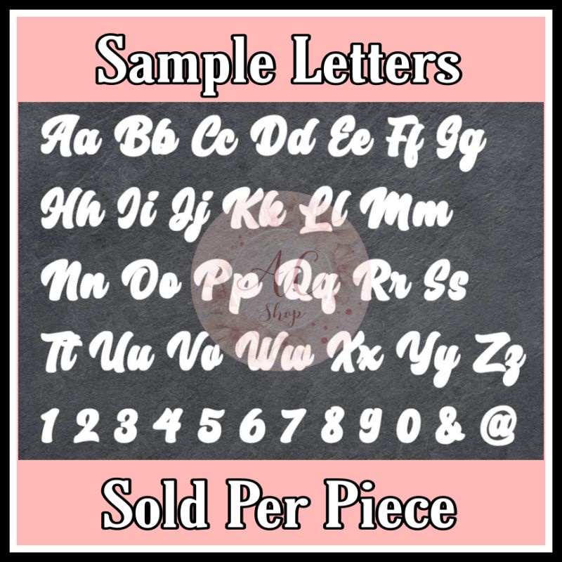 Plain Cursive Individually Cut Styrofoam Letters DIY 10" - Price posted ...