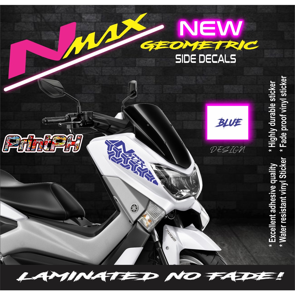 Yamaha Nmax Giometric Accent Front Cover Decals Sticker | Shopee ...